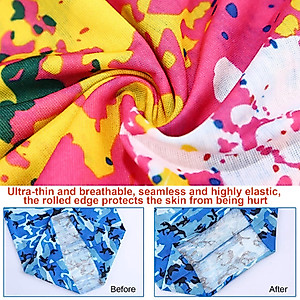 HCMY Balaclava 9 Pack Neck Gaiters Bandana Shiesty Mask Magic Scarf Headwear Tube UV Face Mask Headbands for women