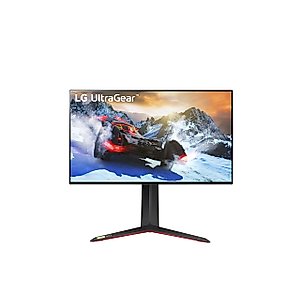 LG 27GP950-B 27” Ultragear UHD (3840 x 2160) Nano IPS Gaming Monitor w/1ms Response Time, 144Hz Refresh Rate, NVIDIA G-SYNC Compatible & AMD FreeSync Pro, DCI-P3 98% VD HDR 600, Black