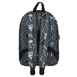 Bioworld Star Wars Multi Character AOP Adult 17" Laptop Backpack