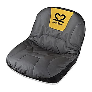Riding Lawn Mower Seat Cover, Heavy Duty 600D Polyester Oxford Tractor Seat Cover with Padded Cushion Surface, Durable Waterproof Seat Cover Fits Craftsman,Cub Cadet,Kubota Lawn Mower Tractor