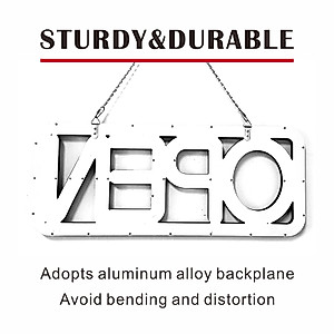 USEND LED Open Sign for Business Colorful Neon Open Sign 21.2x8.6inch High Visibility with Multiple Colors Changes 15V1.6A LED Open Sign with Two Modes Steady Light&Flashing Colorful LED Neon Open