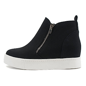 Soda Womens Taylor Nubuck Hight Top Slip On Fashion Sneakers