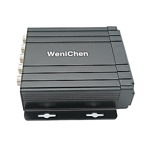 WeniChen Mini 4CH Mobile 960P DVR Realtime Video/Audio Surveillance Recorder with Remote Controller Encrption for Bus Car Vehicle, Support SD Card up to 128GB