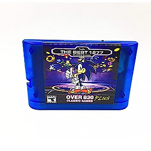 Samrad FOR-EVER DRIVE MD 830 PLUS GENESIS 1277 in 1 Game Cartridge for Sega Genesis and MegaDrive Console