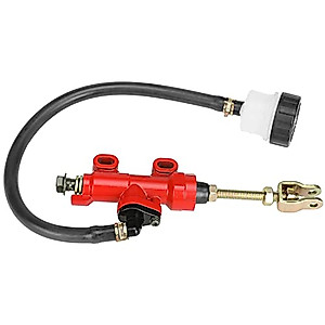 YOXUFA Rear Brake Master Cylinder Reservoir for 98cc 196cc 212cc 2.8hp 6.5hp Coleman KT196 CK100 SK100 150cc Yerf Dog Helix Go Kart Cart Buggy 110cc 125cc 200cc 250cc Chinese ATV Quad Pit Dirt Bike