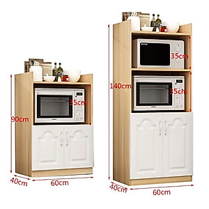 TOMYEUS Buffet Sideboard Sideboard Cabinet Modern Simple Oven Cabinet Multifunctional Storage Locker Side Cabinet Cupboard Kitchen Shelf Double Door (Size : Large)