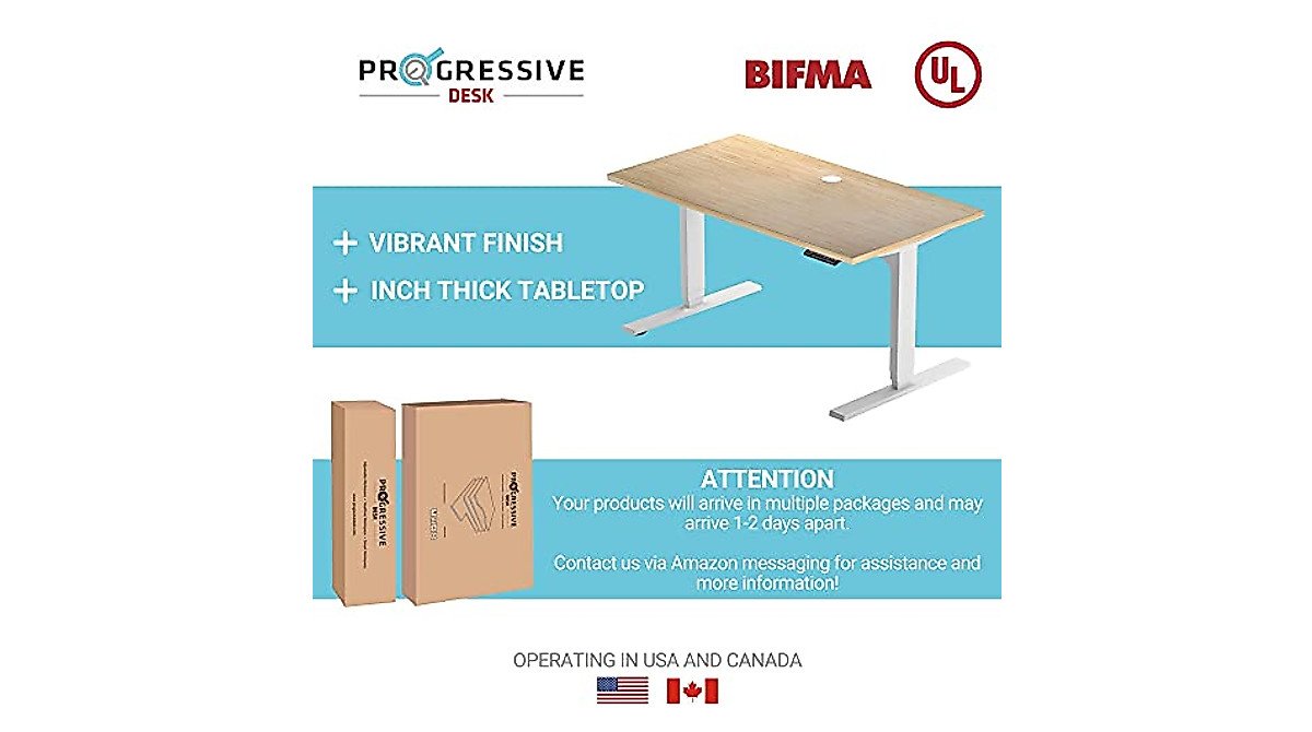 Standing Desk Bamboo top 72x30, Electric. Adjustable Height Large Stand ...