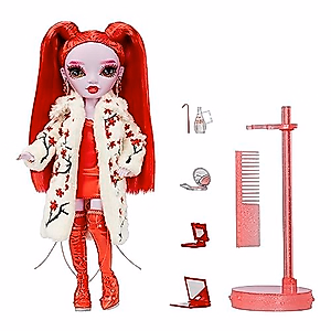 Rainbow High Shadow High Rosie - Red Fashion Doll. Fashionable Outfit, Extra Long Hair & 10+ Colorful Play Accessories. Great Gift for Kids 4-12 Years Old & Collectors