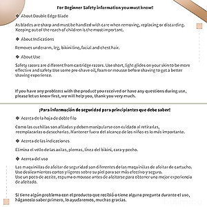 Rose Gold Double Edge Safety Razor for Women,with 10 Platinum Coated Double Edge Safety Razor Blades, Reusable Metal Razors for Men, Travel Essentials Single Blade Razor