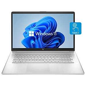 [Windows 11 Home] 2022 Newest HP 17z Laptop | 17.3" HD+ Touchscreen | AMD Ryzen 3 5300U Quad-Core 2.6GHz to 3.8GHz Processor | 32GB DDR4 Memory | 1TB PCIe NVMe M.2 SSD | Type-C | Webcam | Silver
