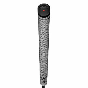 Golf Pride Pro Only Cord Red Star 72cc Putter Grip - Grey