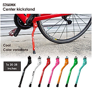 GORIX Bike Kickstand Side Road Mountain Bicycle Adjustable Portable (GX-KC22AAJ-Z(Global Edition)) (Pink)