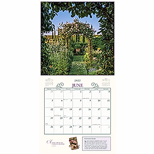 Secret Garden Wall Calendar 2022: A year of photographs that transport you to a garden sanctuary.