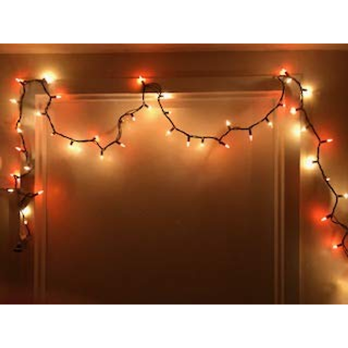Harvest LED Fairy Lights Fall Mini Lights Amber Orange Golden Yellow Autumn Decor Fairy String Lights Indoor/Outdoor Halloween Parties Garden Patio Thanksgiving Fall Weddings 50 Lights 12 ft (1 Set)