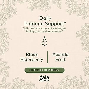 Gaia Herbs Black Elderberry Syrup, 5.4 Ounce