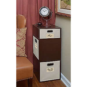 Niche Cubo Half Size Stackable Storage Organizer Cube- Truffle