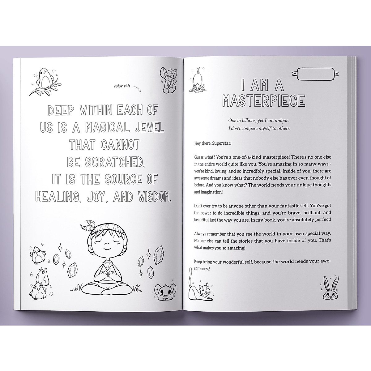 Mindful Affirmations and Activities: A Kid’s guide with 50 Positive Mantras and Activities to Manage Emotions, Grow Mindful, Strong and Confident (Hey Girl!)