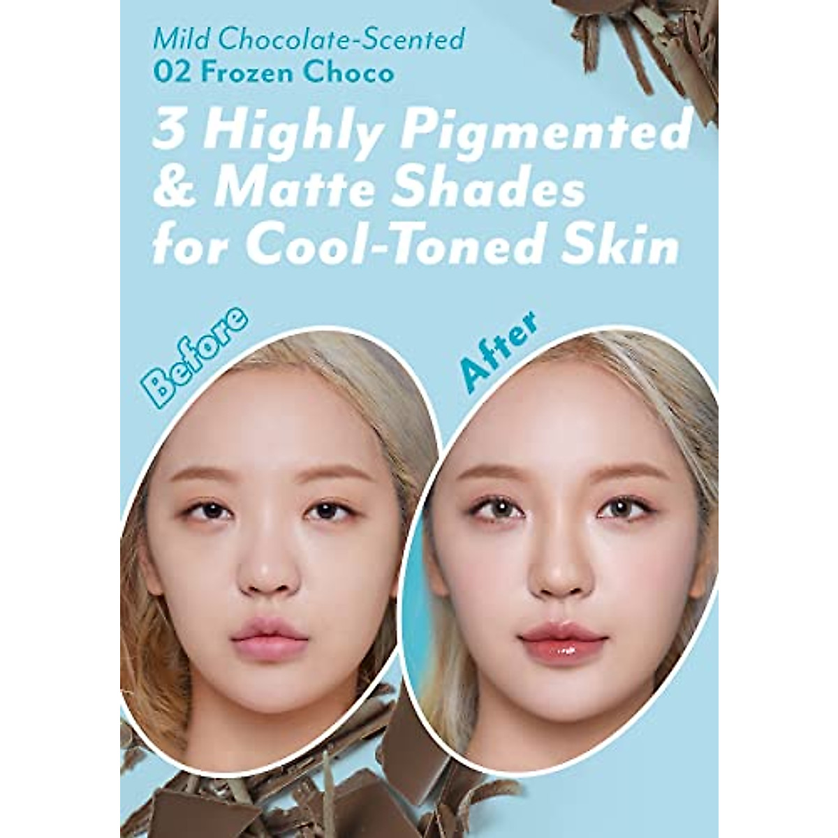 I'm Meme Palette - Afternoon Tea Contour | Mother's Day, Gifts. Buildable Coverage, 3 Shades, Light to Medium, Frozen Choco, 0.4 Oz