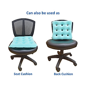 ObboMed HB-1502N New and Handy air Valve Foldable Portable, Inflatable Pressure Relieving Bath SPA Cushion W/ 4 Suction Cups for Bath Tube, Size 15 x 15.7 x 3” (38L x 40W x 7.5H cm)