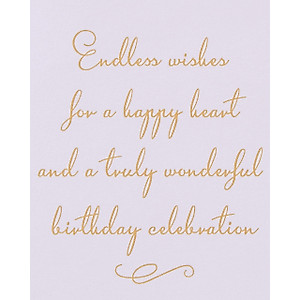 Papyrus Birthday Card for Her (Endless Wishes)