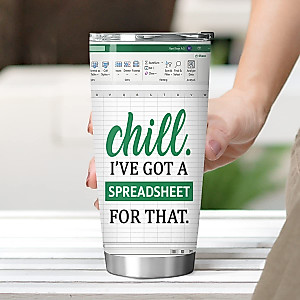 Kydopal Freak In The Sheets Excel Mug, Freak in the Sheets Spreadsheet, Accounting Gift for Boss NA CPA,CFO, Coworkers, Men, Women,Accounting Graduation Gifts Excel Tumbler 20oz with Straw