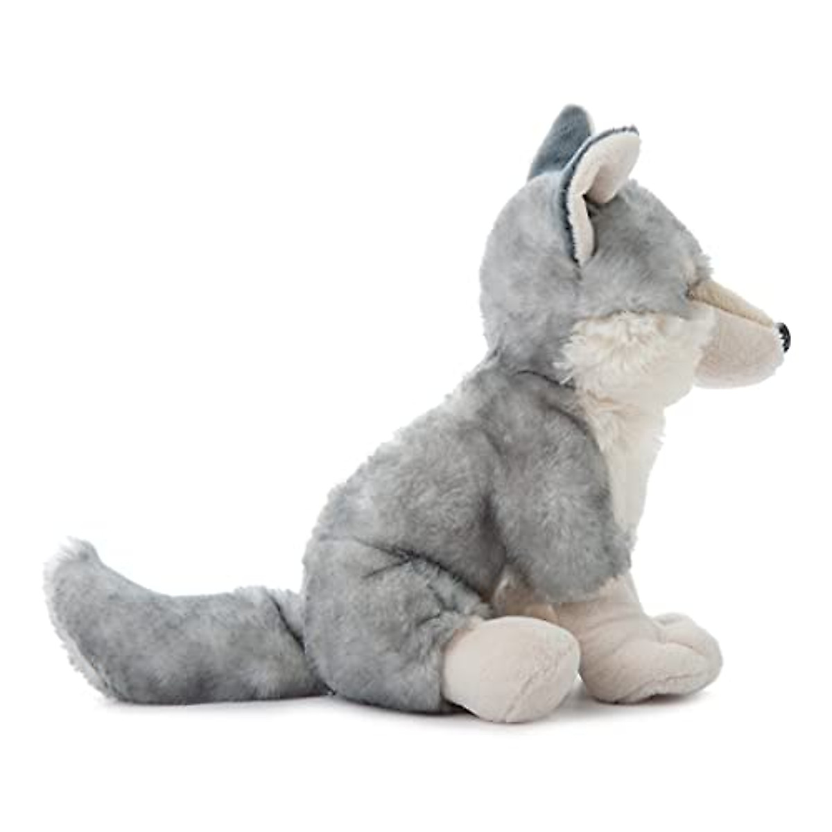 The Petting Zoo Wolf Stuffed Animal, Gifts for Kids, Wild Onez Zoo Animals, Grey Wolf Plush Toy 12 inches