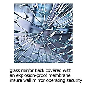 Schliersee 18x24 inch Wall Mirror Set of 2, Hanging Rectangular White Mirrors for Over Sink, Bathroom, Living Room, Bedroom