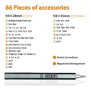 Ultimate 66-in-1 DIY Repair Kit for iPhone & PSP | Electric Cordless Screwdriver Set with Torque Control & Mini Screwdrivers