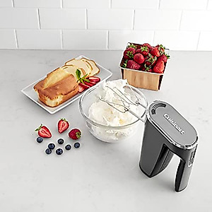 Cuisinart Electric Hand Blender & Mixer, EvolutionX Cordless Hand Mixer, 5 Speeds, Gray/Black, RHM-100