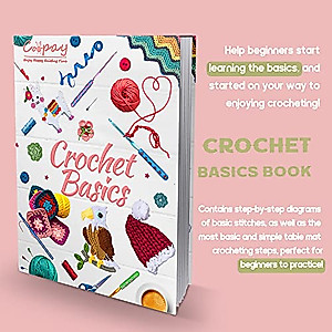 Coopay 55 PCS Crochet Hook Set, Crochet Kit Beginners Crochet Hook Kit with Case, Colorful Ergonomic Crochet Hooks and Lace Crochet Hooks, Compact Crochet Set with Complete Knitting & Crochet Supplies