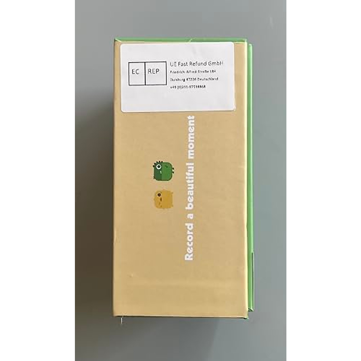 AURTEC Instant Camera for Kids, Mini Thermal Printing Camera, No Ink Required, 48MP Dual Camera,1080P HD Video, 32G TF Card, 3 Print Paper, 2.4 Inch Color Screen, Cute Animal Cartoon Design, Dinosaur