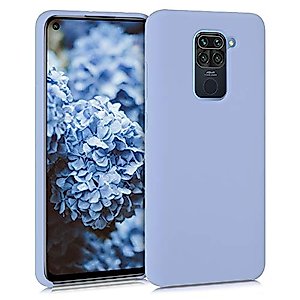 kwmobile Case Compatible with Xiaomi Redmi Note 9 Case - TPU Silicone Phone Cover with Soft Finish - Light Blue Matte