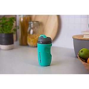 Tommee Tippee Insulated Sippee Cup, Water Bottle for Toddlers, Spill-Proof, BPA Free, 9oz, 12m+, Pack of 2, Green and Teal