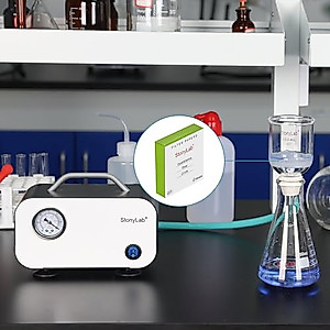 stonylab Quantitative Filter Paper, 100 Pack Slow Flow Rate Cellulose Filter Paper Circles with 10 Micron Particle Retention, 94 mm Diameter