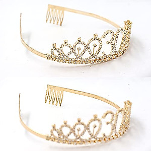 "I'm 30 Bitches!" Sash & Rhinestone Tiara Set - 30th Birthday Gifts Glitter Birthday Sash for Women Birthday Party Favors