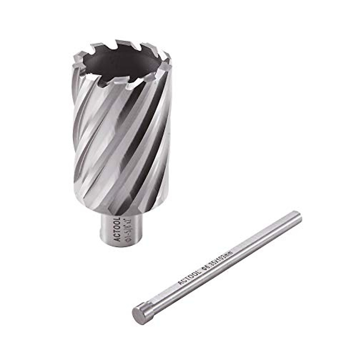 ACTOOL 1-5/8" Diameter × 2" Depth of Cut HSS ANNULAR CUTTER with 3/4'' Weldon Shank