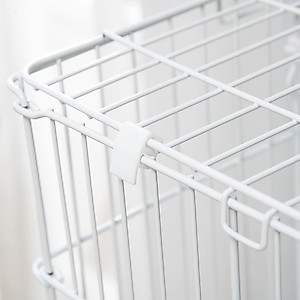 PawHut 4-Level Small Animal Cage Rabbit Hutch with Wheels, Removable Tray, Platform and Ramp for Bunny, Chinchillas, Ferret, White