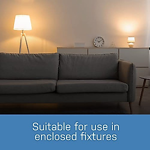 Feit Electric A19 LED Light Bulbs, 40W Equivalent, Non Dimmable, 450 Lumens, E26 Standard Base, 2700k Soft White, 80 CRI, 10 Year Lifetime, Energy Efficient, 4 Pack, A450/827/10KLED/4