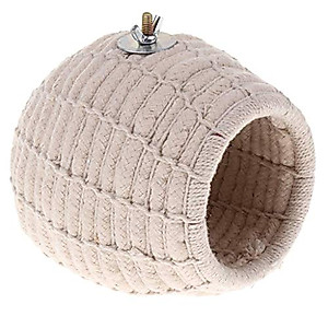Keersi Rope Weave Bird Breeding Nest Bed House Toy for Budgie Parakeet Cockatiel Conure Canary Finch Lovebird African Grey Cockatoo Amazon Small Medium Parrot Cage Perch Hatching Nesting Box