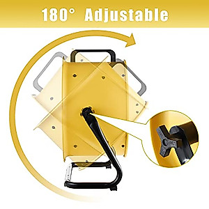 HiCFM 2800 CFM 16 inch High Velocity Turbo Floor Fan With 1/4 HP Motor, Multi-Purpose Portable Air Circulator Wall Mounted for Warehouse, Jobsite, Garage, Commercial or Industrial rooms - UL Listed