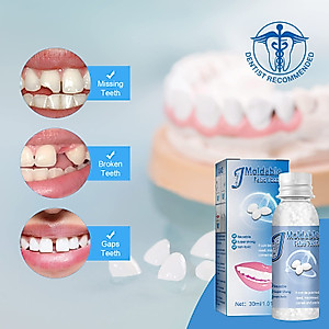 Tooth Repair Kit, Fake Teeth for Temporary Fixing The Missing and Broken Tooth Replacements