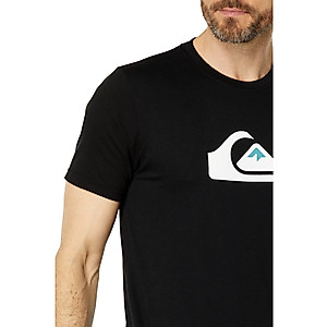 Quiksilver Men's Comp Logo Tee Shirt, Black, Small