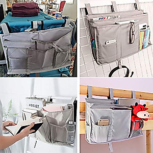 Bunk Bed Under Bedside Caddy Cup Holder for End Table,Desk,Recliner Chairs Arm Rest,Office Mounted,Baby Crib Basket Hanging Hanger Bag Storage Containers for Cell Phone,TV Remote Control,Book,Tablet