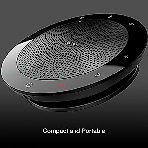 Jabra Speak 510 Bluetooth Speakerphone- Speaker for PC, MAC, Tablet, Smartphone Compatible, MS Teams Skype Version 7510-109 - Global Teck Microfiber Cloth