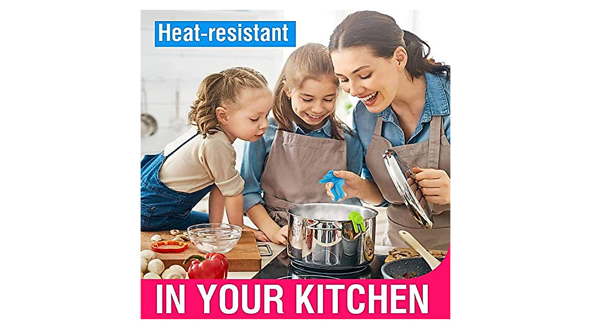 6 Pack Spill-proof Pot Lid Lifter - Keep Lids Open