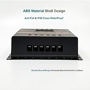 ZHCSolar Solar Charge Controller 80A 12V 24V PWM Solar Panel Charger Regulator for Renewable Energy 1920W Max with USB Multi Circuit Protection Anti-Fall Durable ABS Housing Enhanced Heat Sink