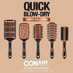 Conair Quick Blow Dry Copper Collection Paddle Brush Dryer