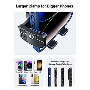 UGREEN Car Phone Holder Mount for Dashboard Windshield Air Vent 3 in 1 Universal Cell Phone Holder for Car Accessories Cradle Compatible with iPhone 14 13 12 11 Pro Max Smartphone, Strong Suction Cup