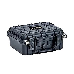 MEIJIA Portable All Weather IP67 Waterproof Protective Case,Hard Camera Case,Dry Case with Customizable Foam,Fit Use Of Drones,Camera,Equipments,10.62 x9.68x4.87inches,Elegant Black