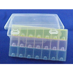 2pcs/lot,Electronic Components Storage Box, 21 lattice/blocks, Large-space,Component Parts Box,22.5135.4cm